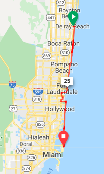 Day 4: 54 miles from Delray Beach to Miami Beach – Exploring by bicycle