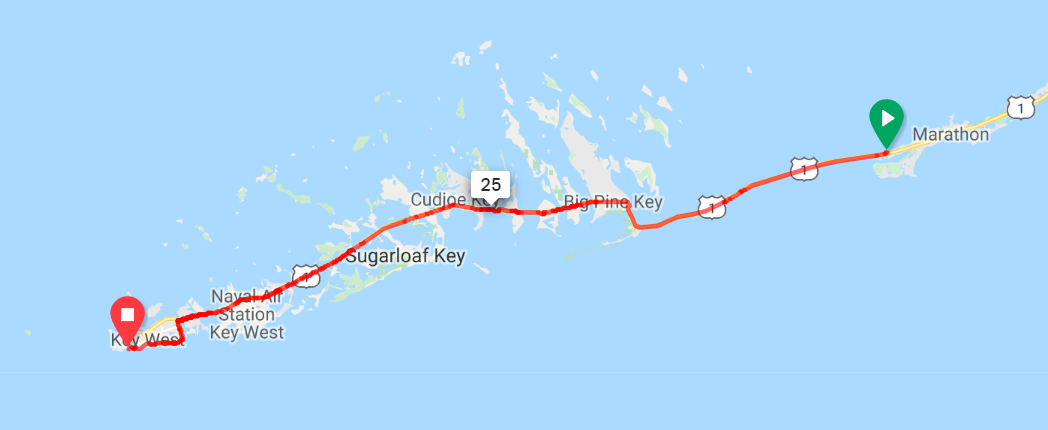 Day 7: 53 miles from Marathon to Key West – Exploring by bicycle
